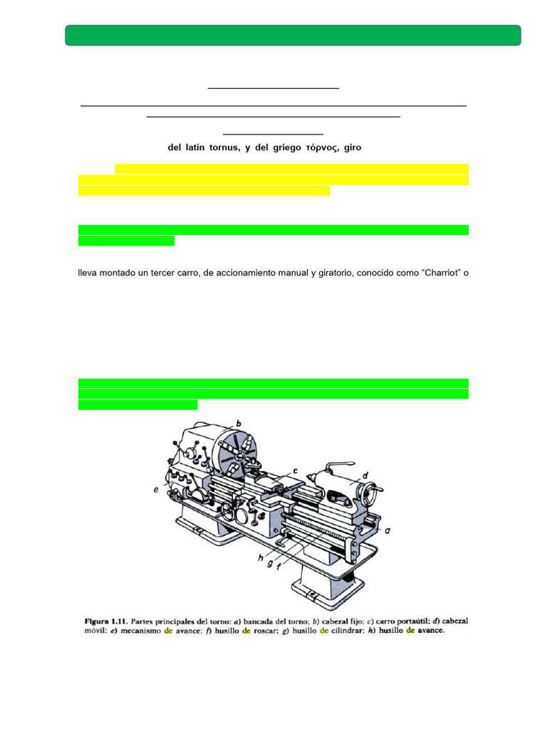 El Torno Paralelo | PDF | Perforar | Ingeniería mecánica