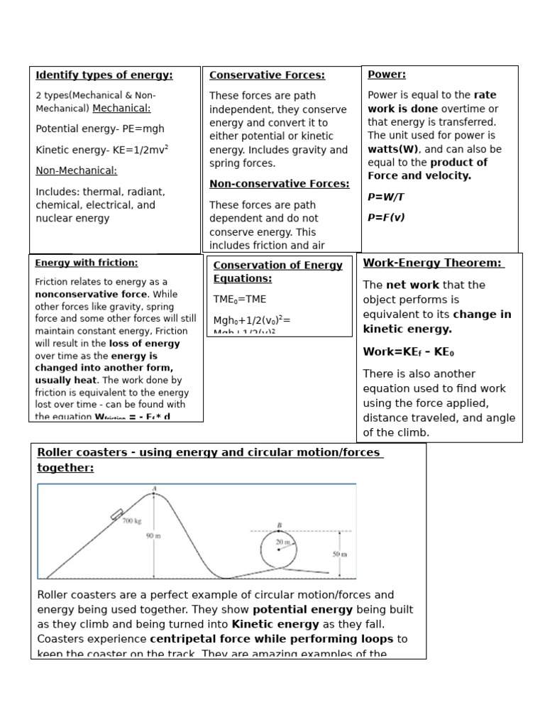 Understanding Energy and Friction Dynamics | PDF | Force | Friction