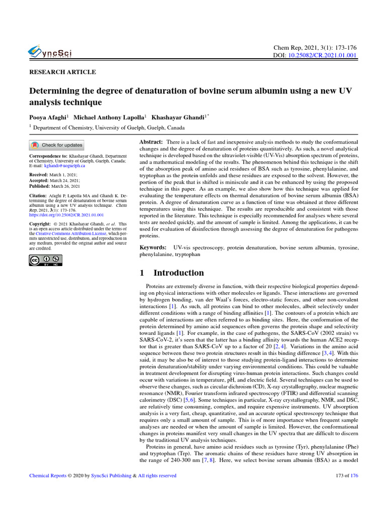 Albumen Denaturation 660nm | PDF | Ultraviolet–Visible Spectroscopy ...