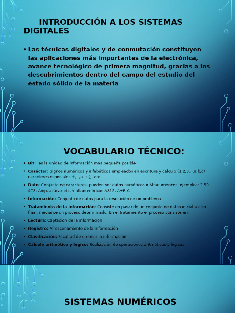 Introducción a Sistemas Digitales | PDF | Decimal | Notación Matemática