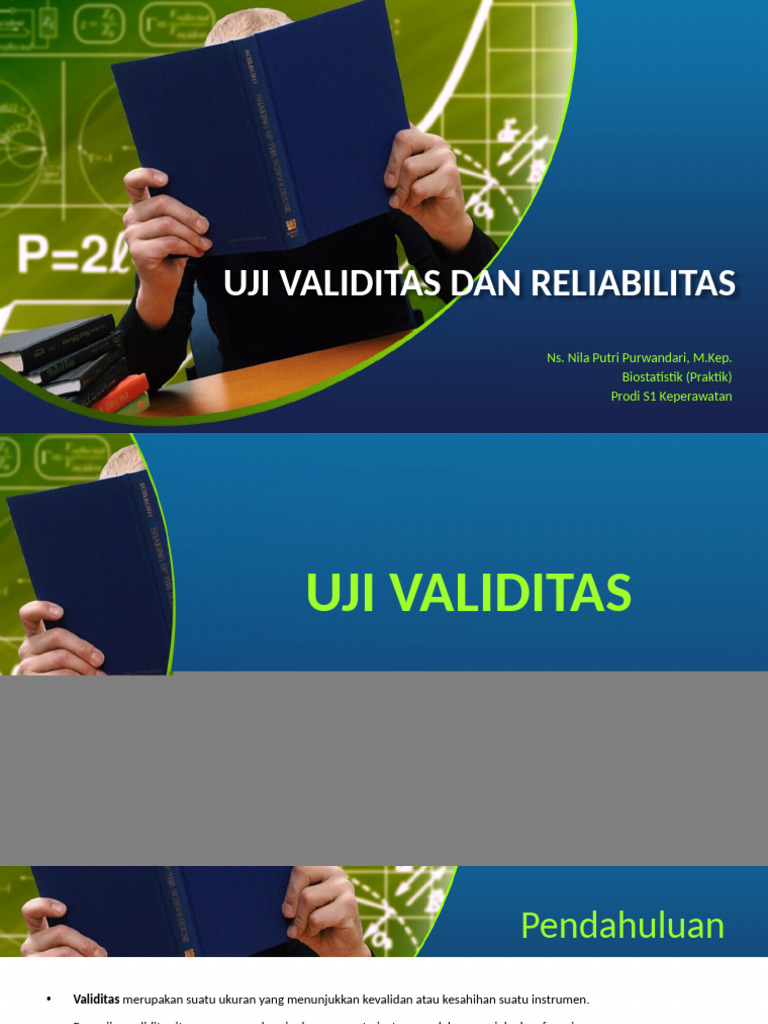 Uji Validitas dan Reliabilitas Instrumen | PDF