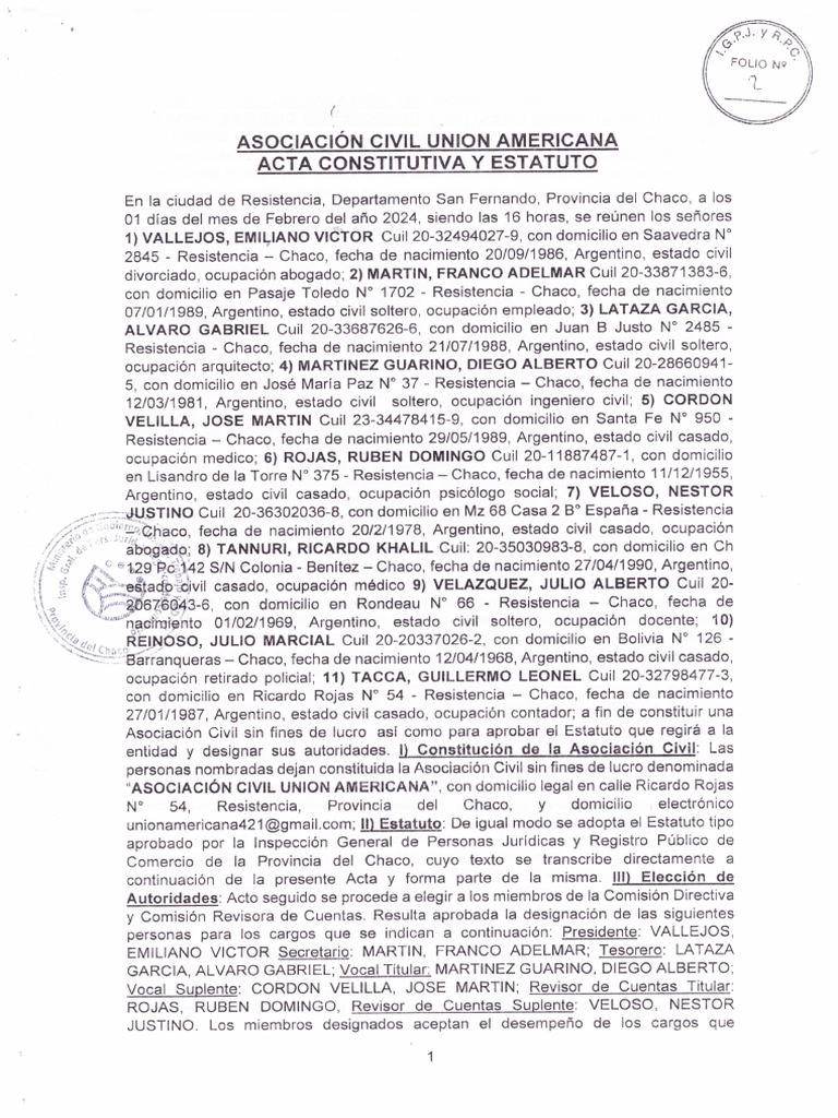 AC Union Americana Completo | PDF