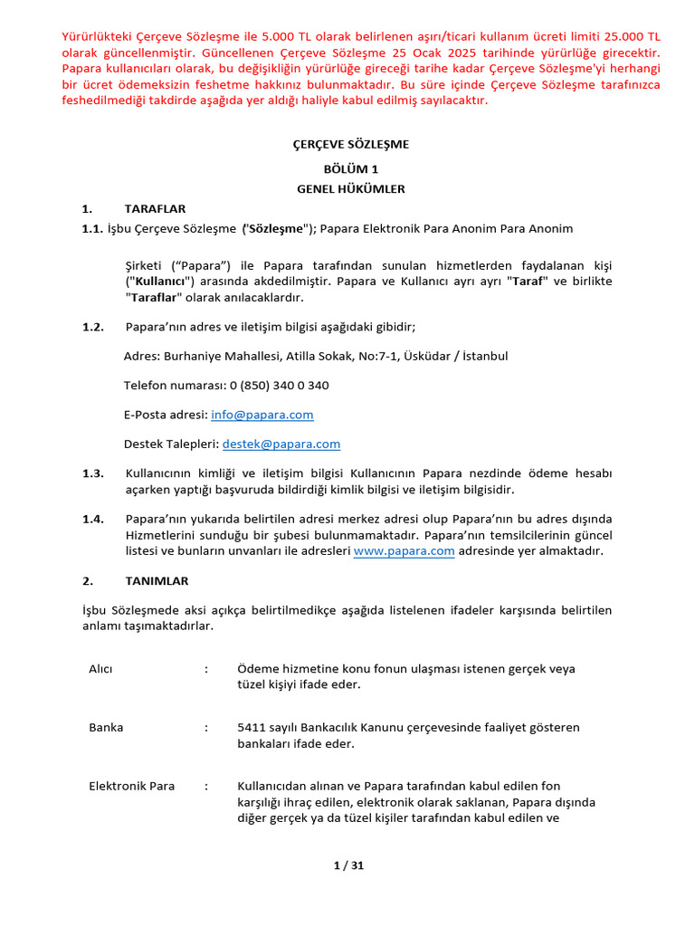 Terms of Use Transition TR 20250125 | PDF