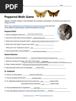 Peppered Moth Population Simulation Game | PDF