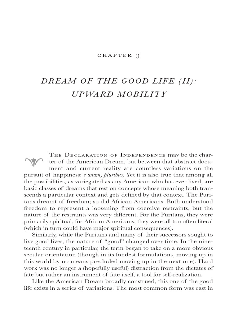 From The Book - The American Dream - Chapter III - Dream of The Good ...