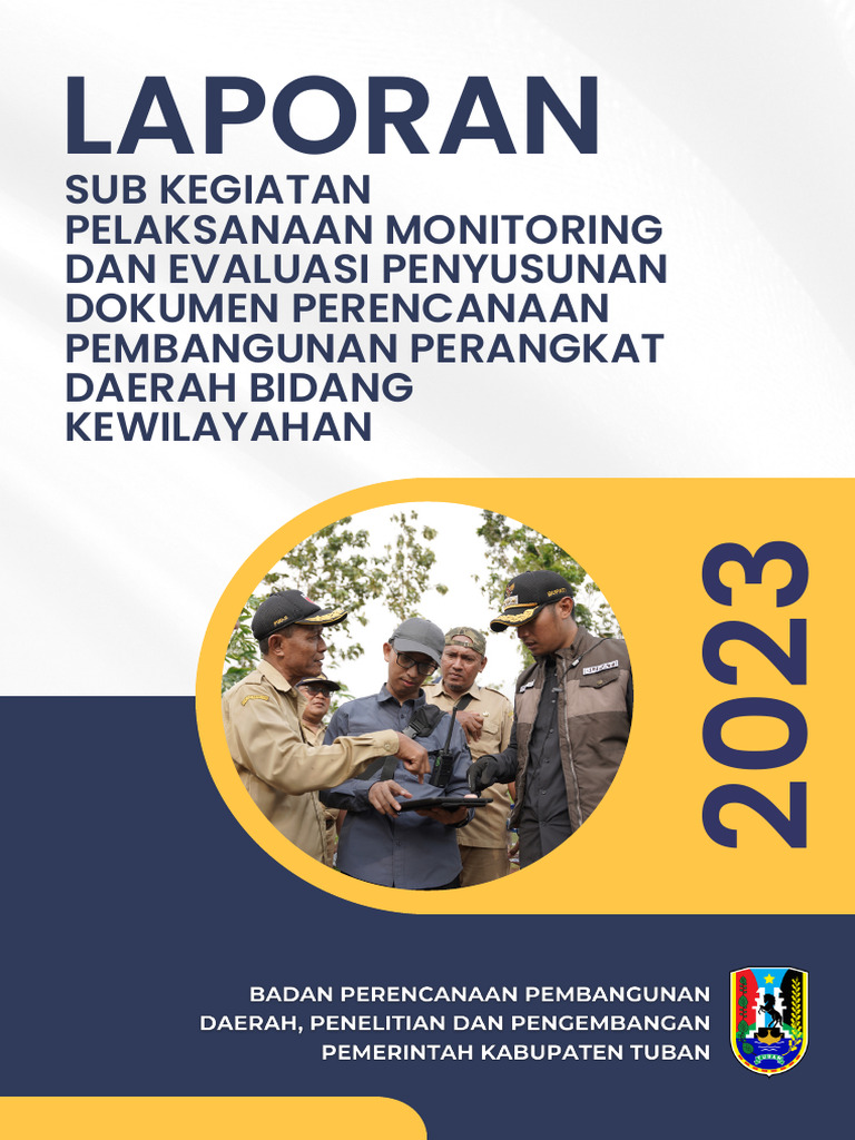 Cover Dan Pemisah Laporan Monev Kewil 2023 | PDF