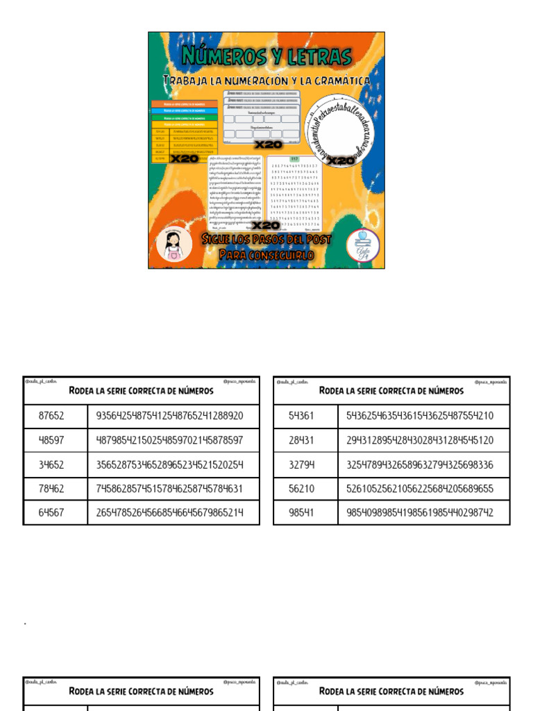Números y letras | PDF