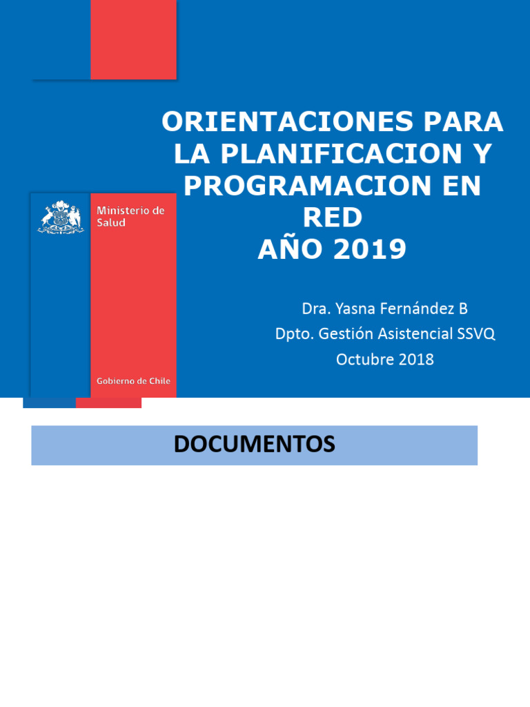 ppt_planificaci__n_en_red_2019_dr__fernandez | PDF | Cuidado de la salud | Planificación