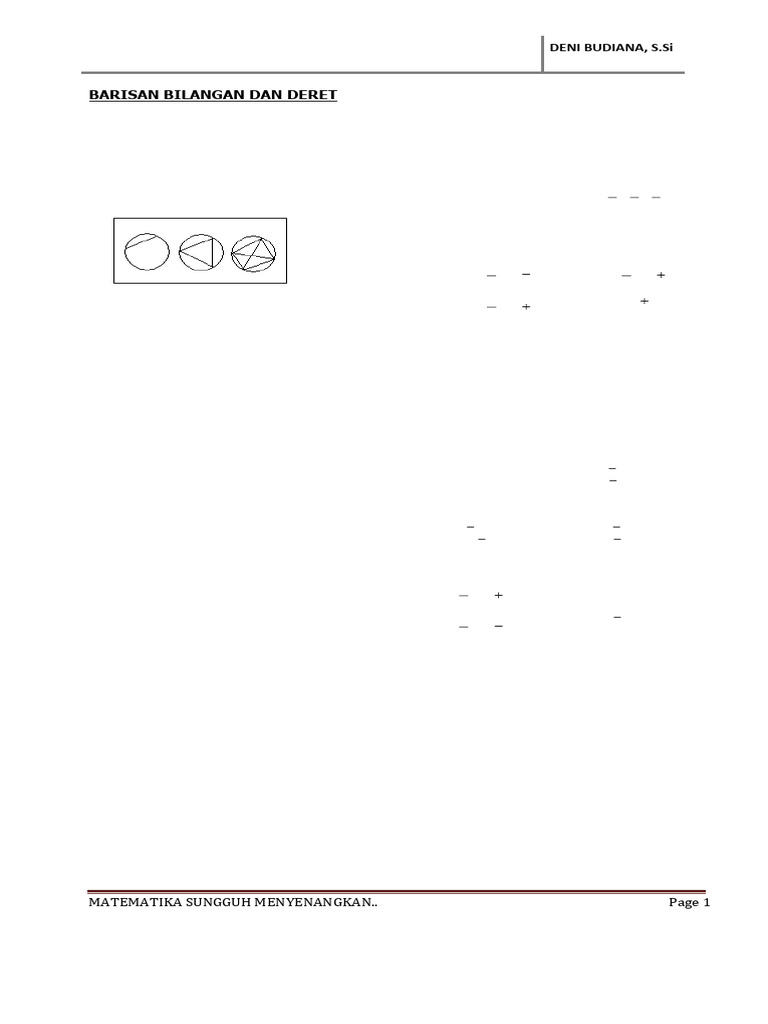 BARISAN BILANGAN DAN DERET | PDF