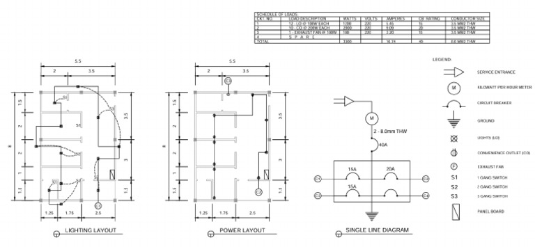 Sample One Storey Residential Building Plan 05 of 05 | PDF