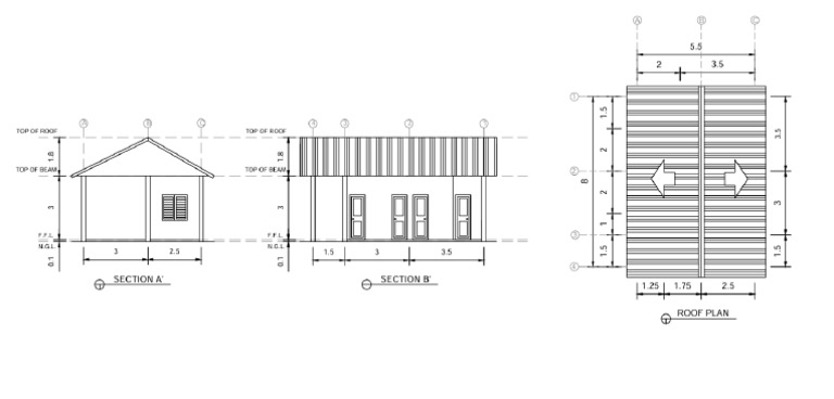 Sample One Storey Residential Building Plan 02 of 05 | PDF