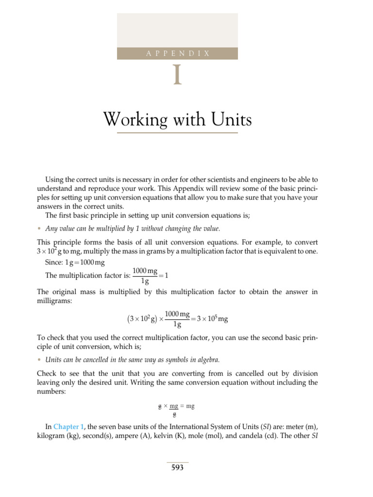 Appendix I - Working With Units - 2018 - General Chemistry For ...