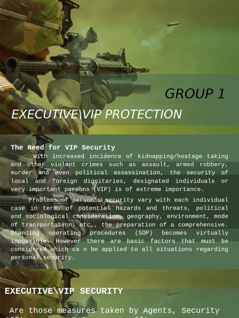 VIP Security Strategies and Guidelines | PDF | Police