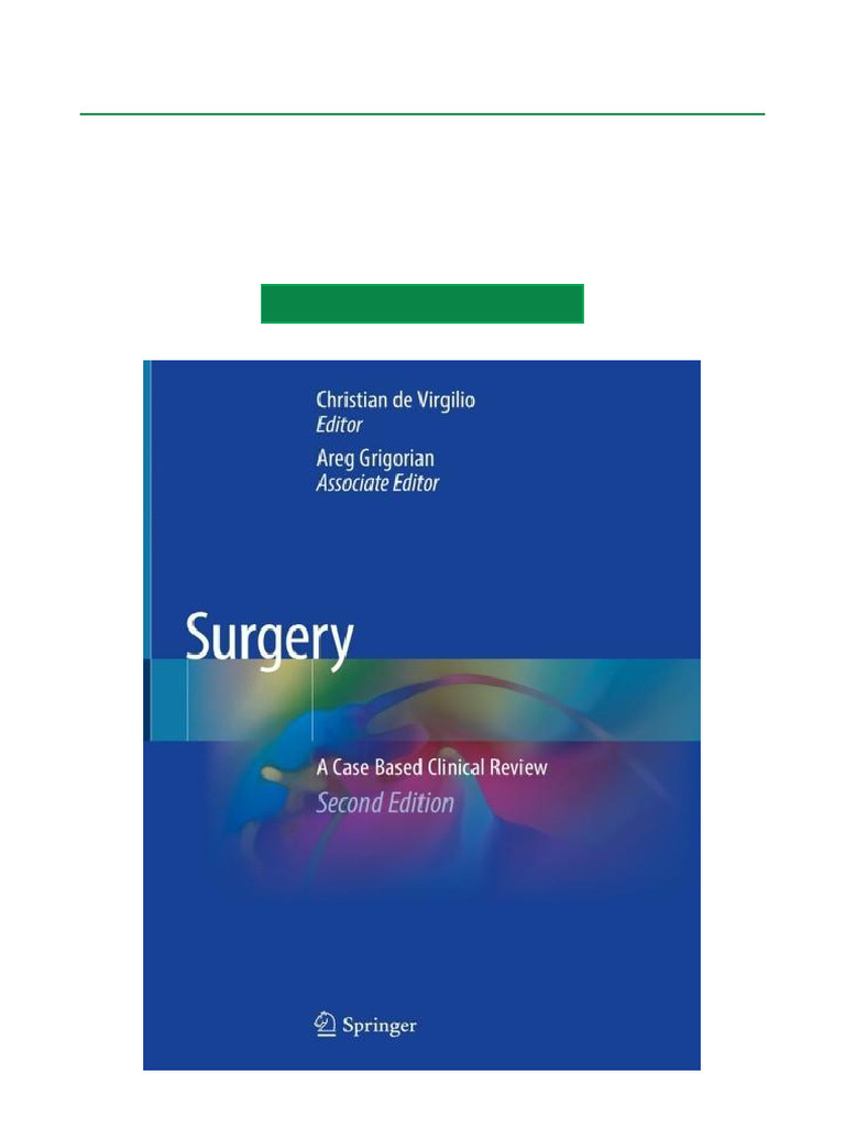 Surgery: Case-Based Clinical Review | PDF | Doctor Of Medicine ...