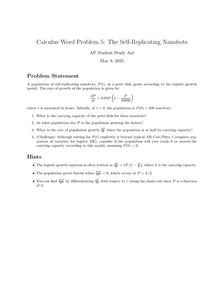 Calc Problems | PDF