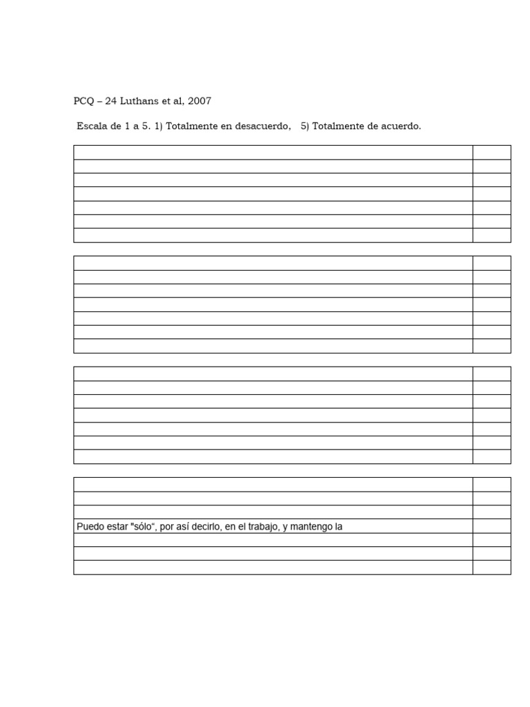 Test Sycap Capital Psicológico | PDF