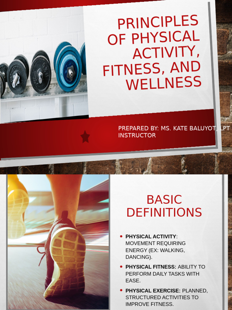 Principles of Physical Activity Presentation | PDF | Physical Fitness ...