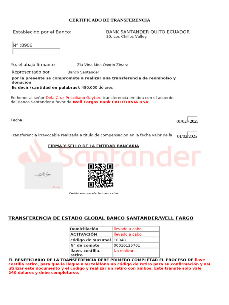 Attestation de Virement (1) | PDF