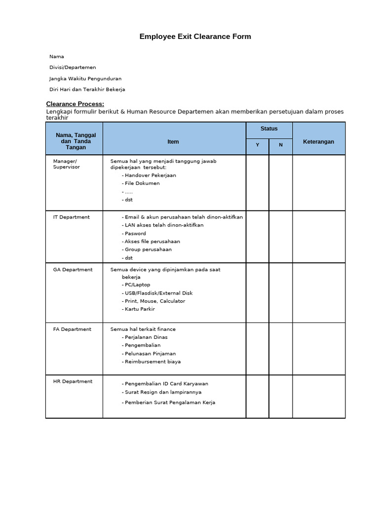 Employee-exit-clearance | PDF