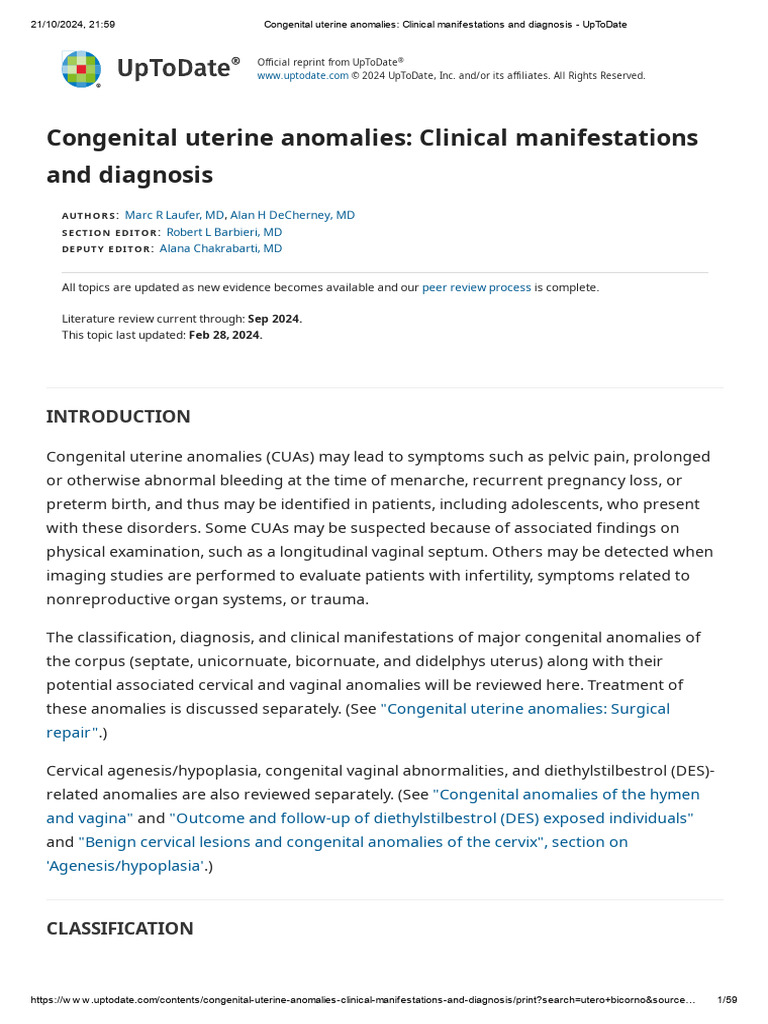 Congenital Uterine Anomalies_ Clinical Manifestations and Diagnosis ...