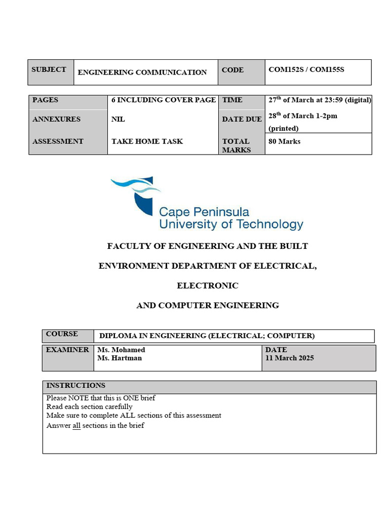 Mainstream - Take Home Task - Test Week 1 (2025) | PDF | Engineering ...