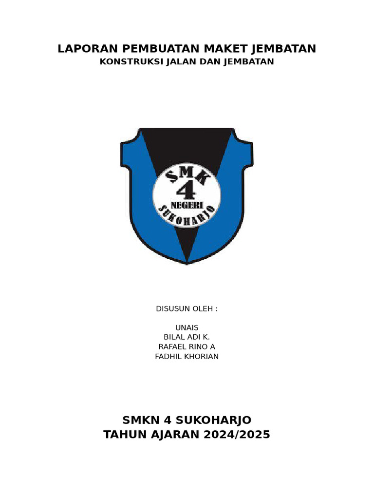 Laporan Pembuatan Maket Jembatan | PDF