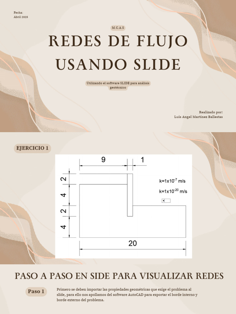 Redes de Flujo con SLIDE: Guía Paso a Paso | PDF | Método de elementos ...