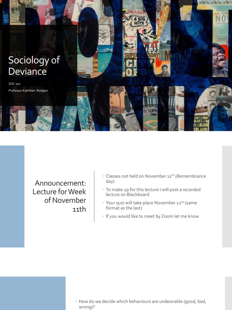 Deviance 2021 | PDF | Deviance (Sociology) | Social Psychology