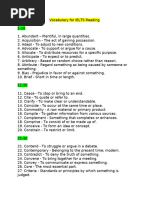 Burt Reading Age Test | PDF