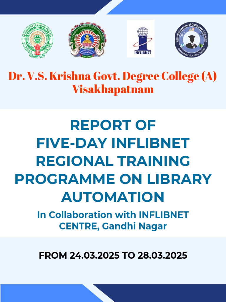 5-Day Workshop On Library Automation | PDF | Libraries | Automation