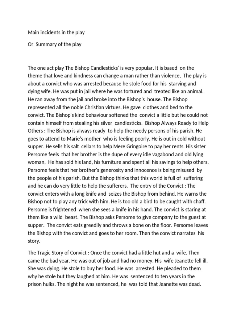A Bishop's Candlesticks | PDF