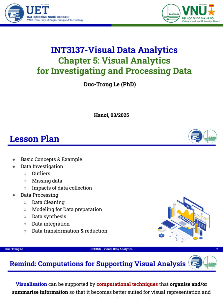 VDA - Lecture 5 - Visual Analytics For Investigating and Processing Data | PDF | Data Analysis ...