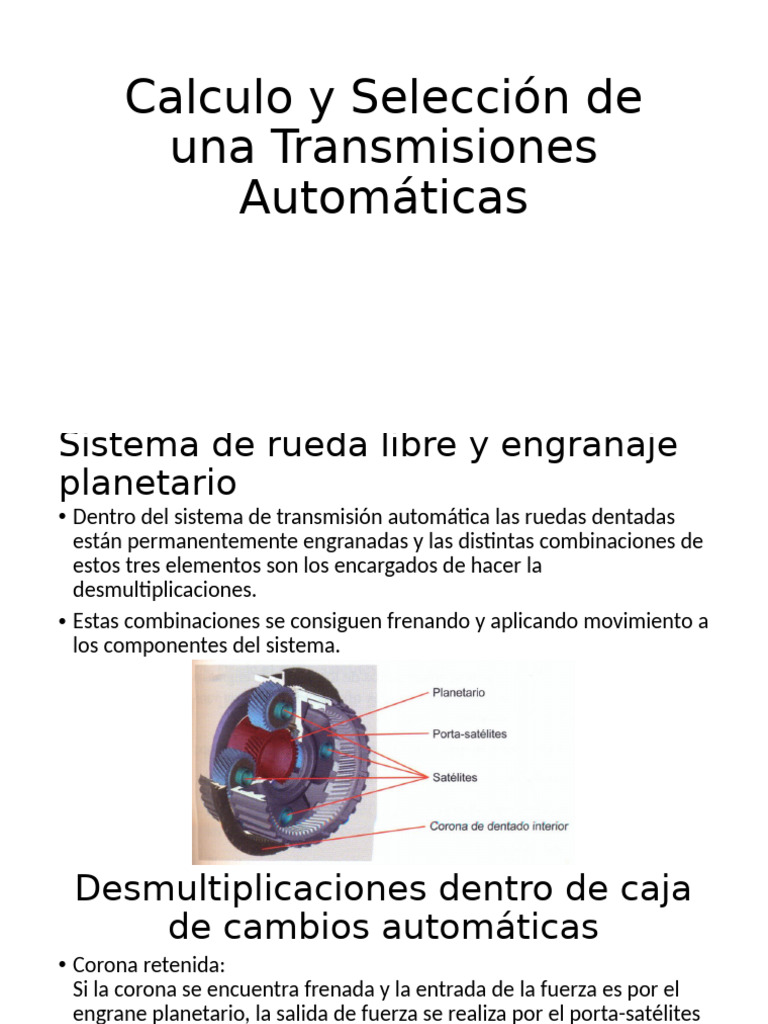 Transmisiones Automaticas 6SV1 | PDF | Engranaje | Transmisión automática