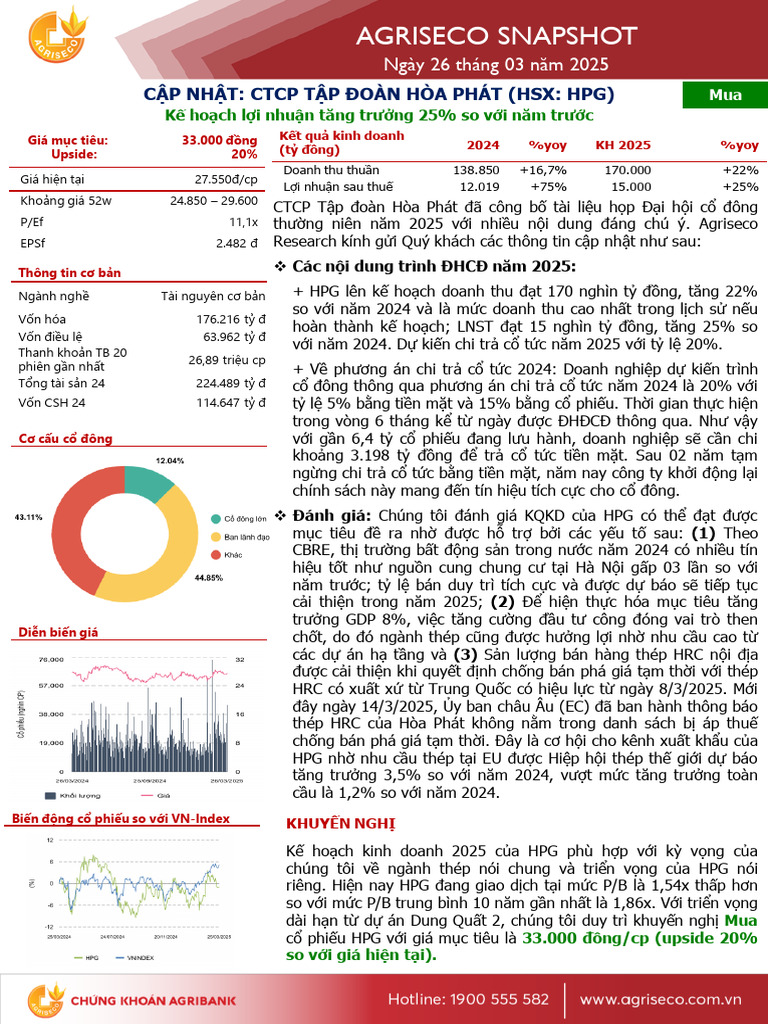 Snapshot HPG 260325 Update | PDF