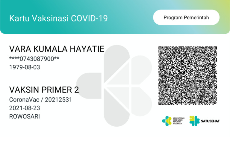 Vaccine Certificate Dose 2 Vara 337 | PDF