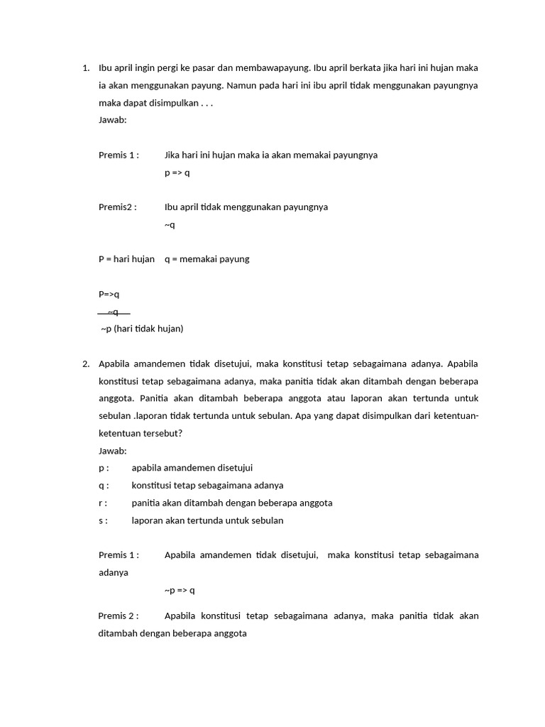 Matling Logika Matematika | PDF