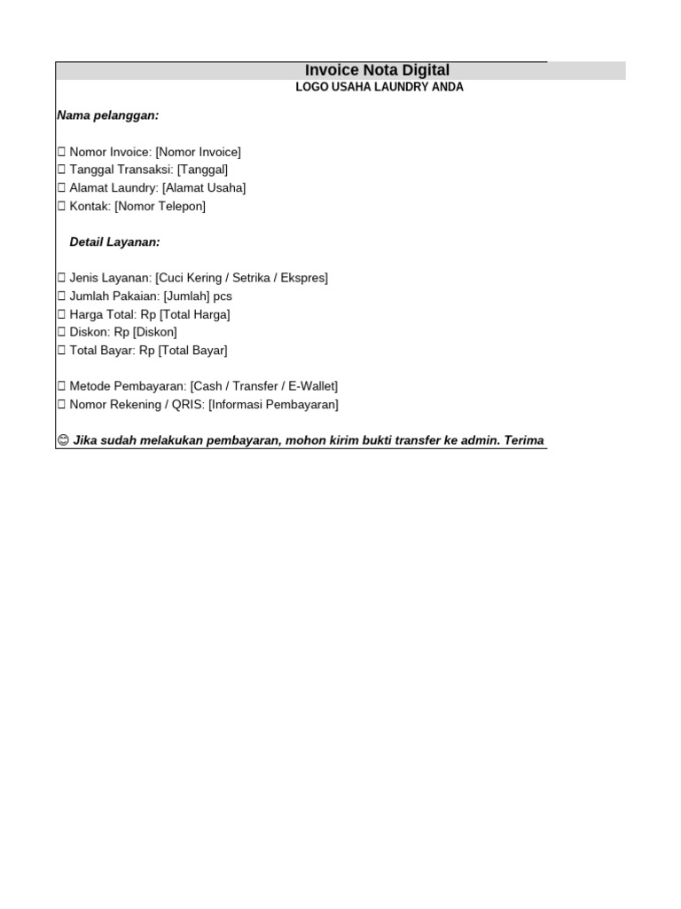 04 Invoice Nota Digital | PDF