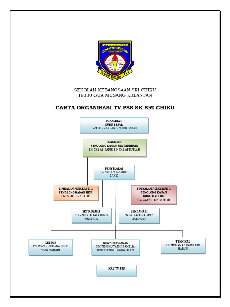 Carta Organisasi TV PSS | PDF