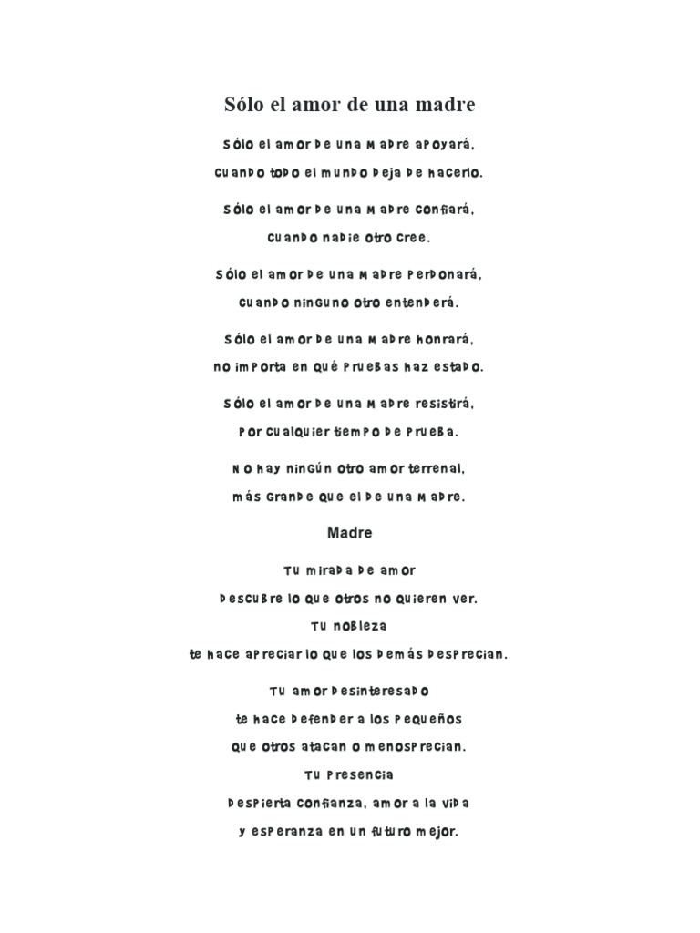 Poesias Del Dia de La Madre - Comeduc24-25 | PDF