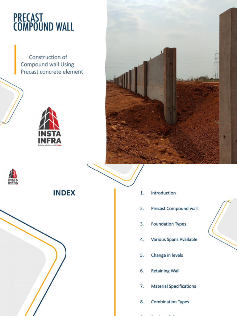Precast Compound Wall Guide | PDF | Foundation (Engineering) | Precast ...