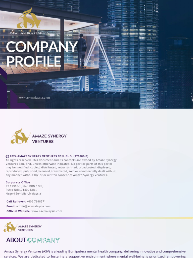 ASV Company Profile. - NOv 2024pdf_compressed | PDF | Psychotherapy ...