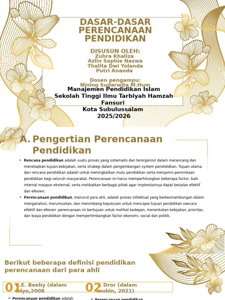 Perencanaan Pendidikan Klompok 1 | PDF