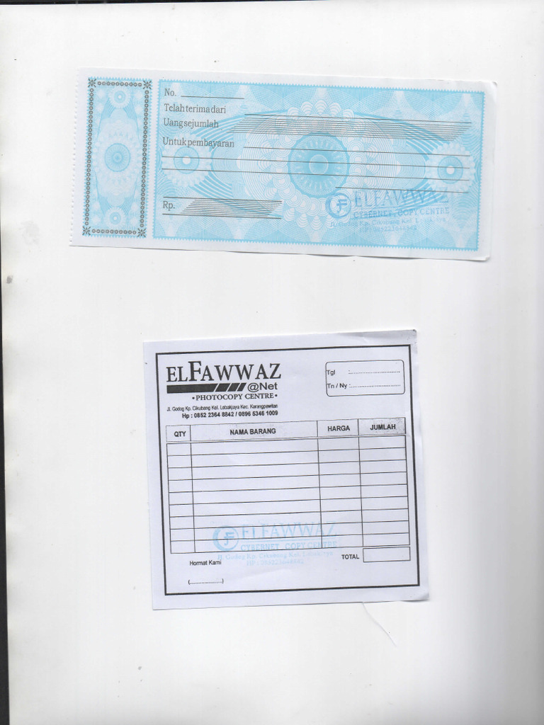 Kwitansi Fotocopy180 | PDF