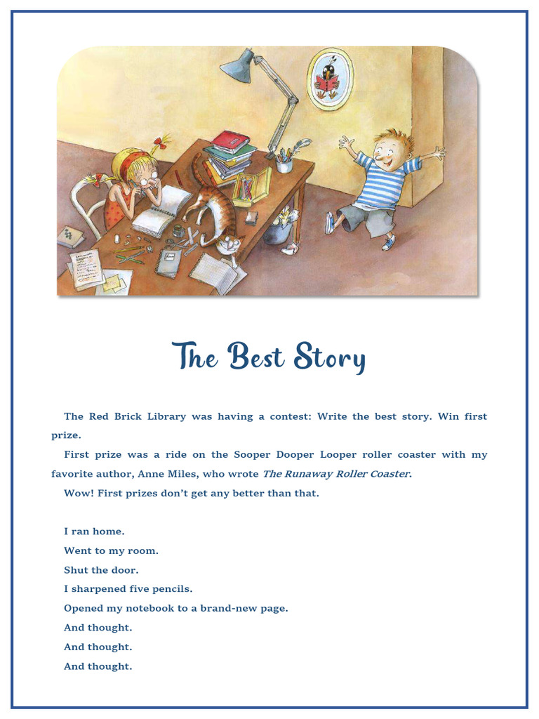 The Best Story - Eileen Spinelli, Illustrated Short Stories ...