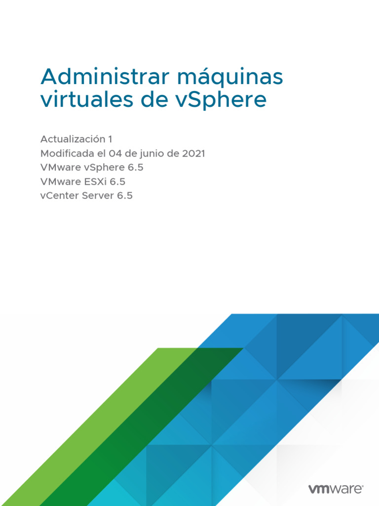 Vsphere Esxi Vcenter Server 651 Virtual Machine Admin Guide | PDF | V ...