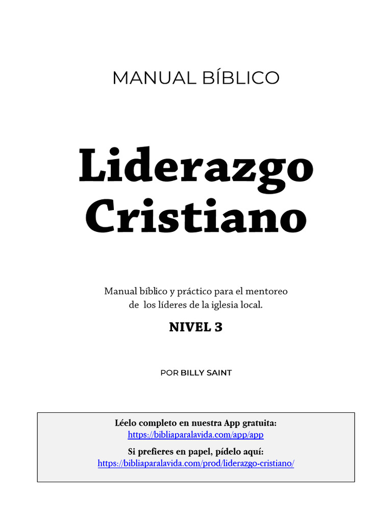 MB Liderazgo Cristiano | PDF | Liderazgo | Amor