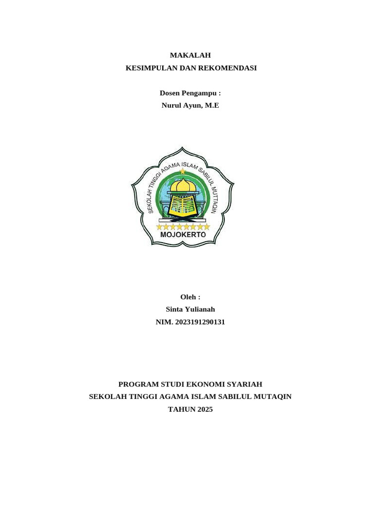 Cara Membuat Kesimpulan yang Baik | PDF