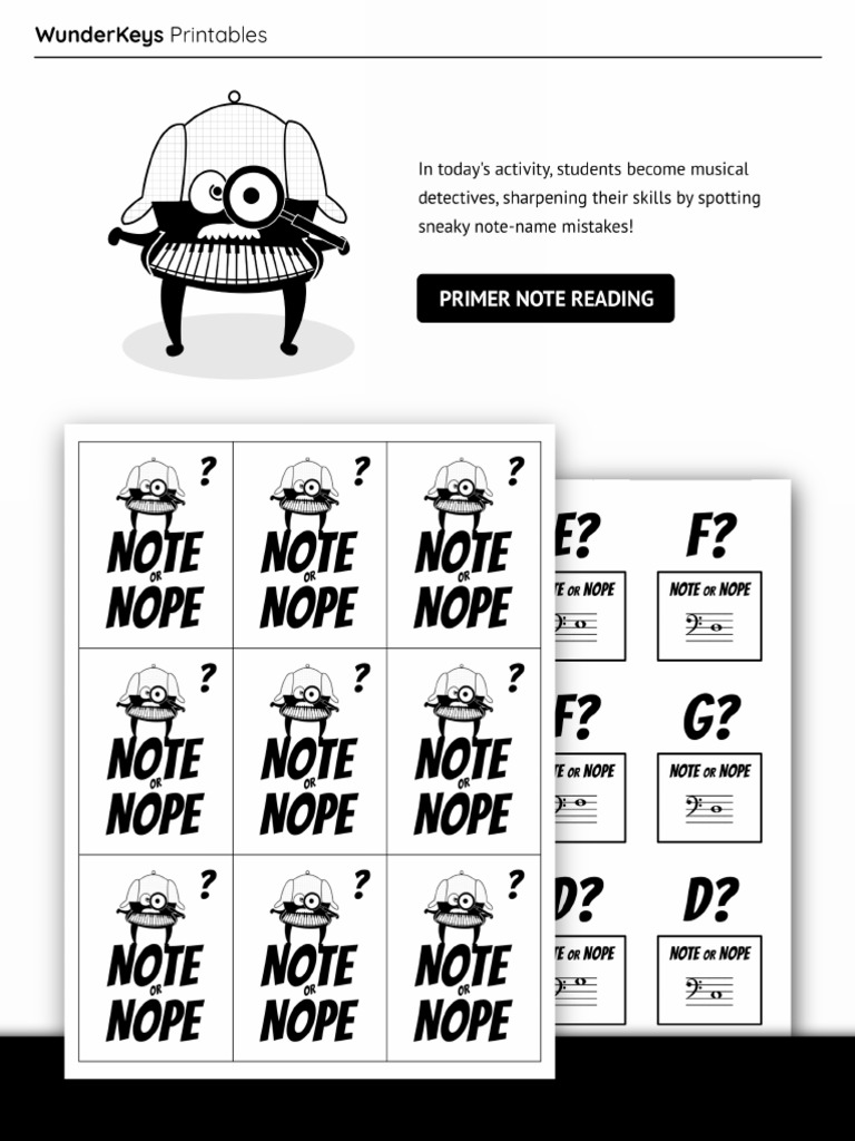Note or Nope Flashcards | PDF