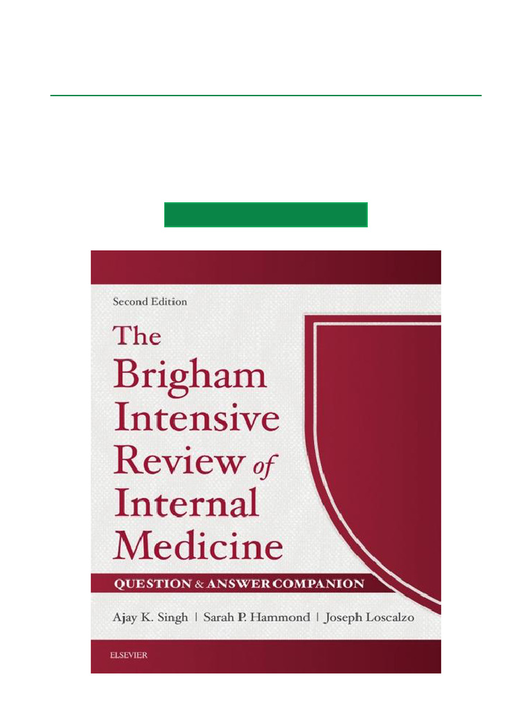 Brigham Internal Medicine Q&A Companion | PDF | Tuberculosis | Urinary ...