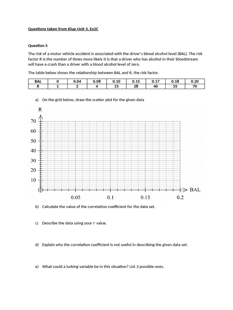 Maths Apps Causation Questions Taken From Klup Unit 3 | PDF ...